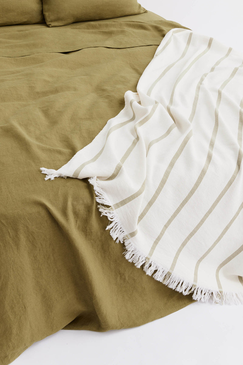 Linen Duvet Cover Olive | Assembly Label NZ – Assembly Label | NZ