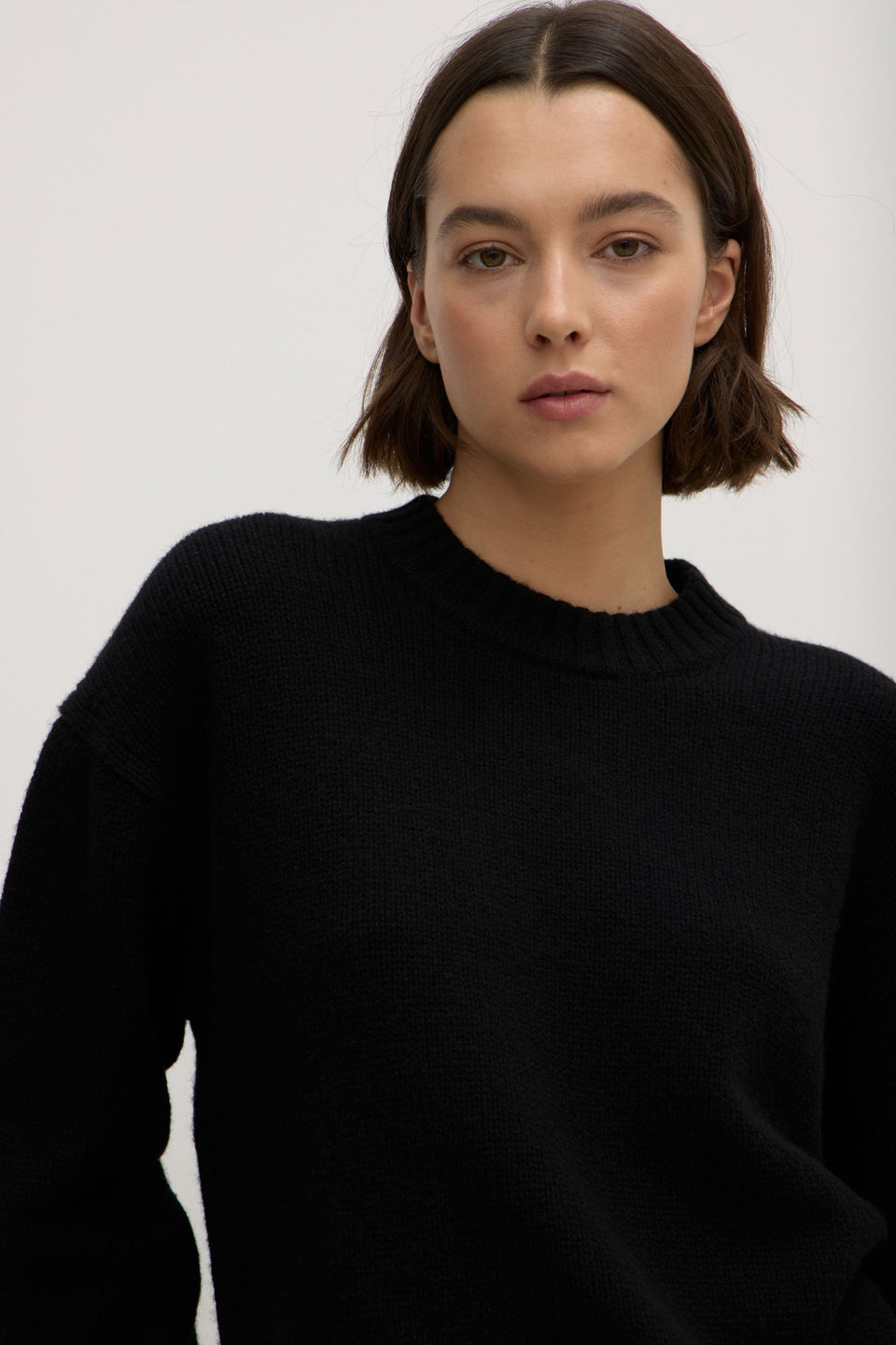 Womens Beau Merino Wool Knit Black | Assembly Label – Assembly Label | NZ
