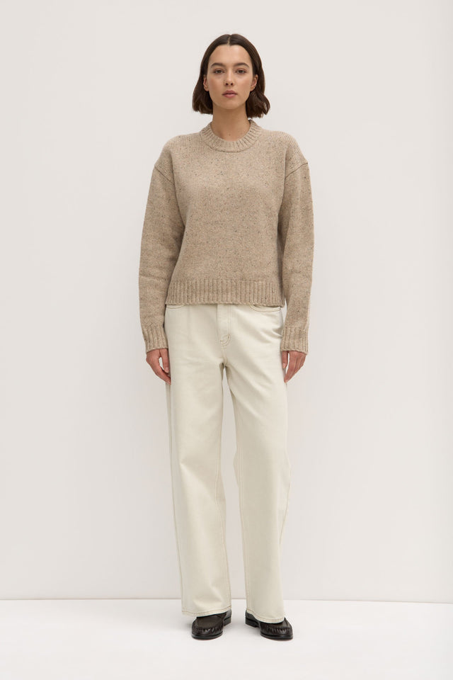 Womens Beau Merino Wool Knit Stone Marle | Assembly Label – Assembly ...