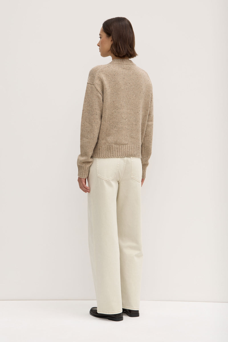 Womens Beau Merino Wool Knit Stone Marle | Assembly Label – Assembly ...