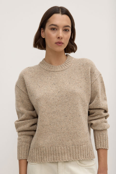 Womens Beau Merino Wool Knit Stone Marle | Assembly Label – Assembly ...