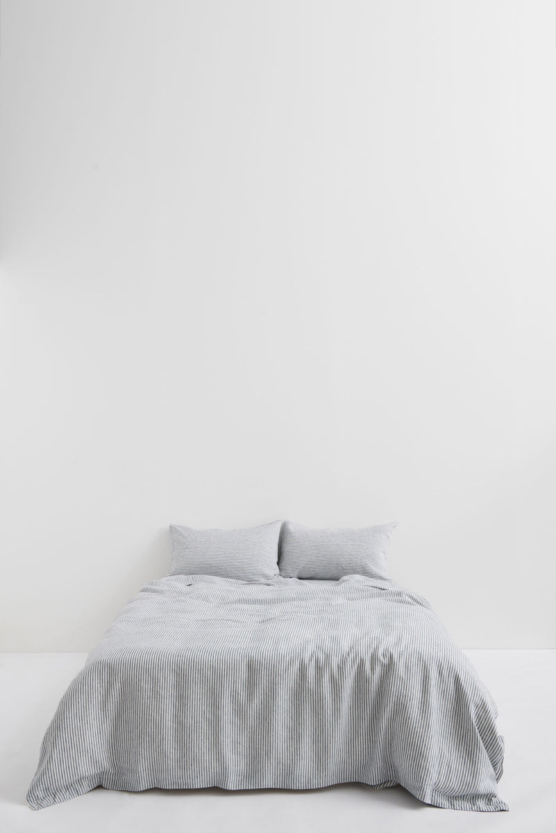 Linen Duvet Cover Ocean Stripe | Assembly Label NZ – Assembly Label | NZ