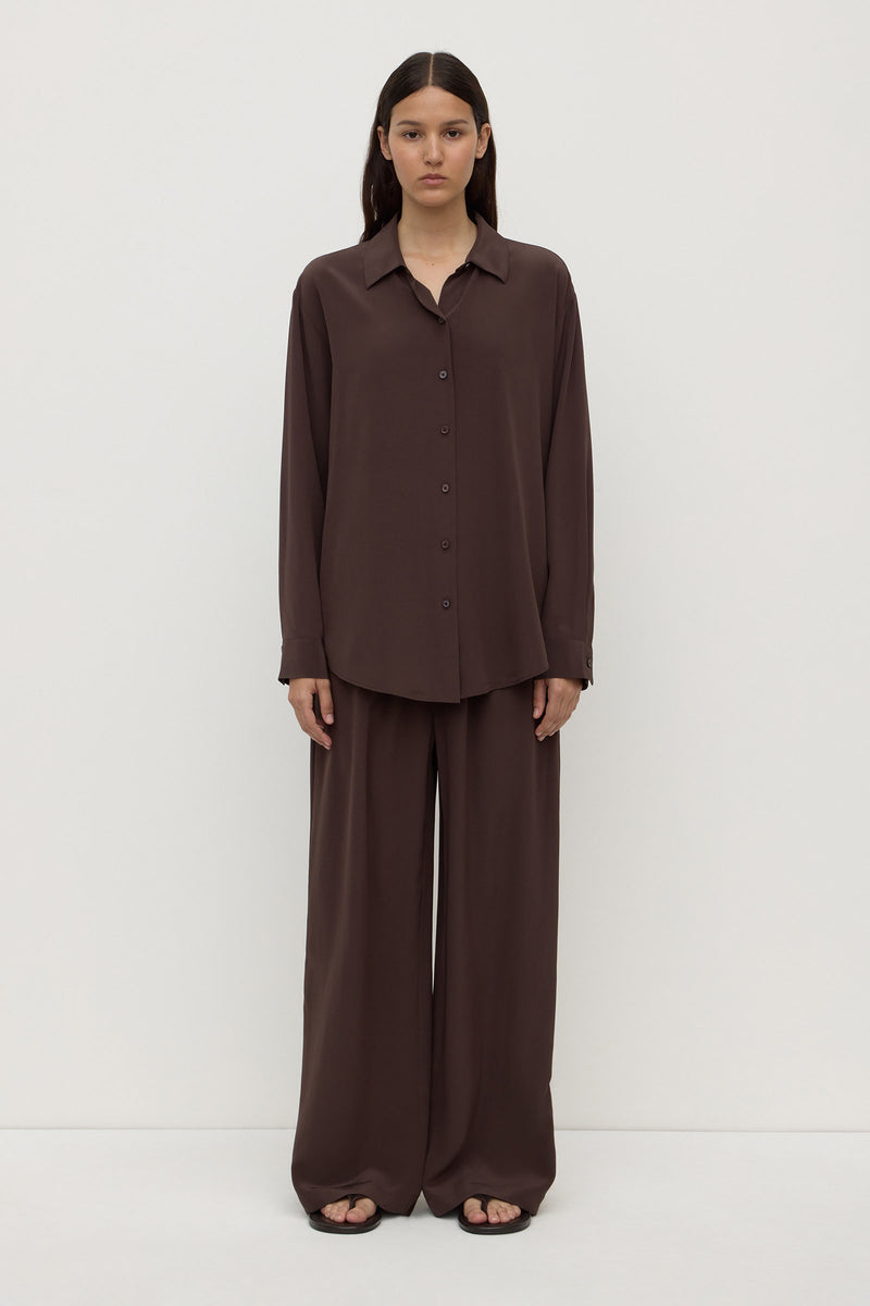 Womens Betty Silk Pant Ganache | Assembly Label – Assembly Label | NZ