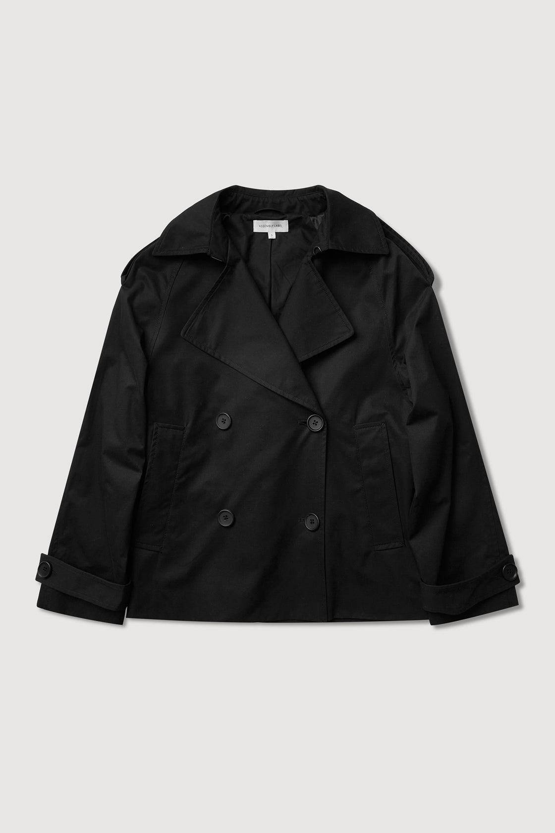 Womens Casey Short Mac Jacket Black | Assembly Label – Assembly Label | NZ