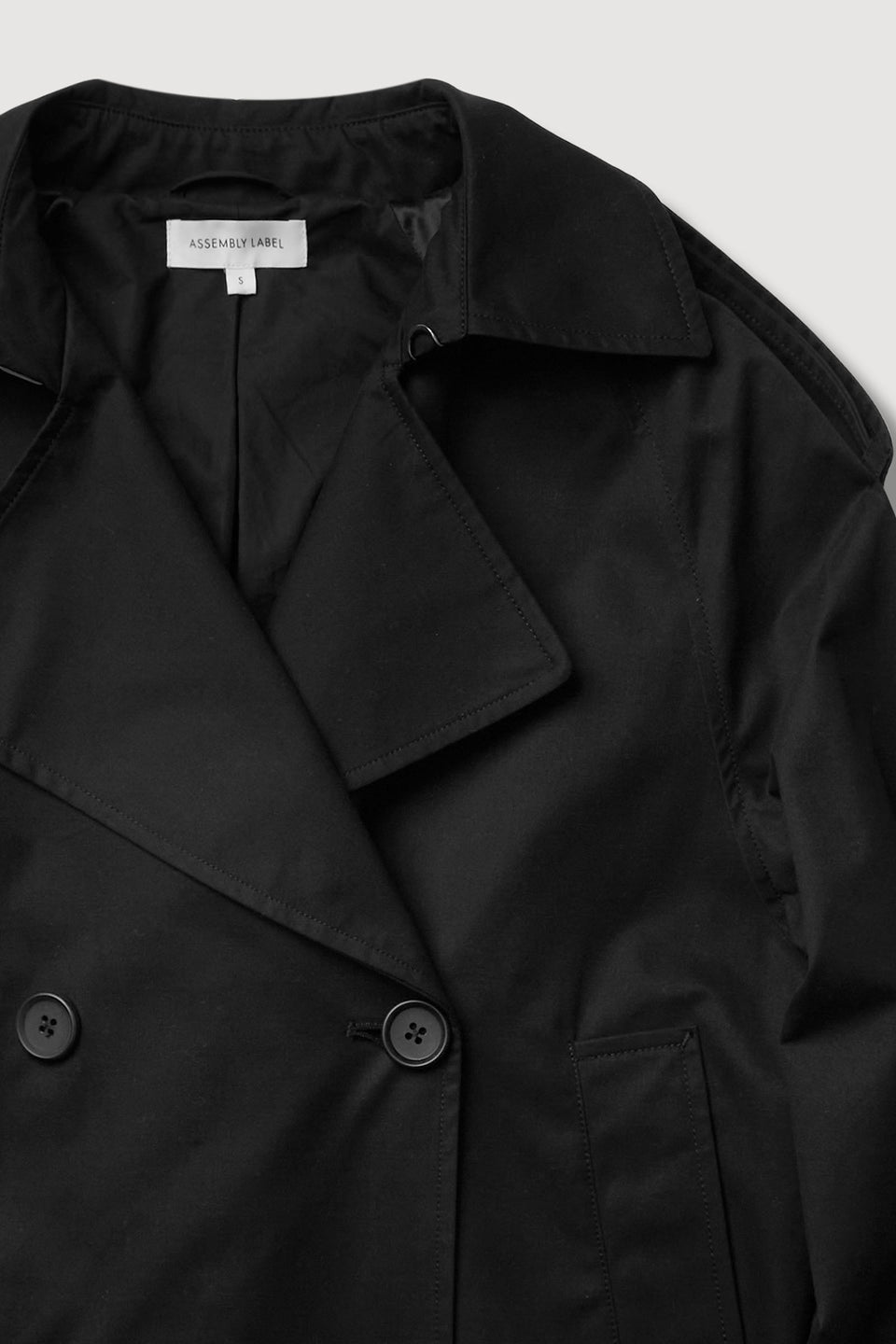 Womens Casey Short Mac Jacket Black | Assembly Label – Assembly Label | NZ