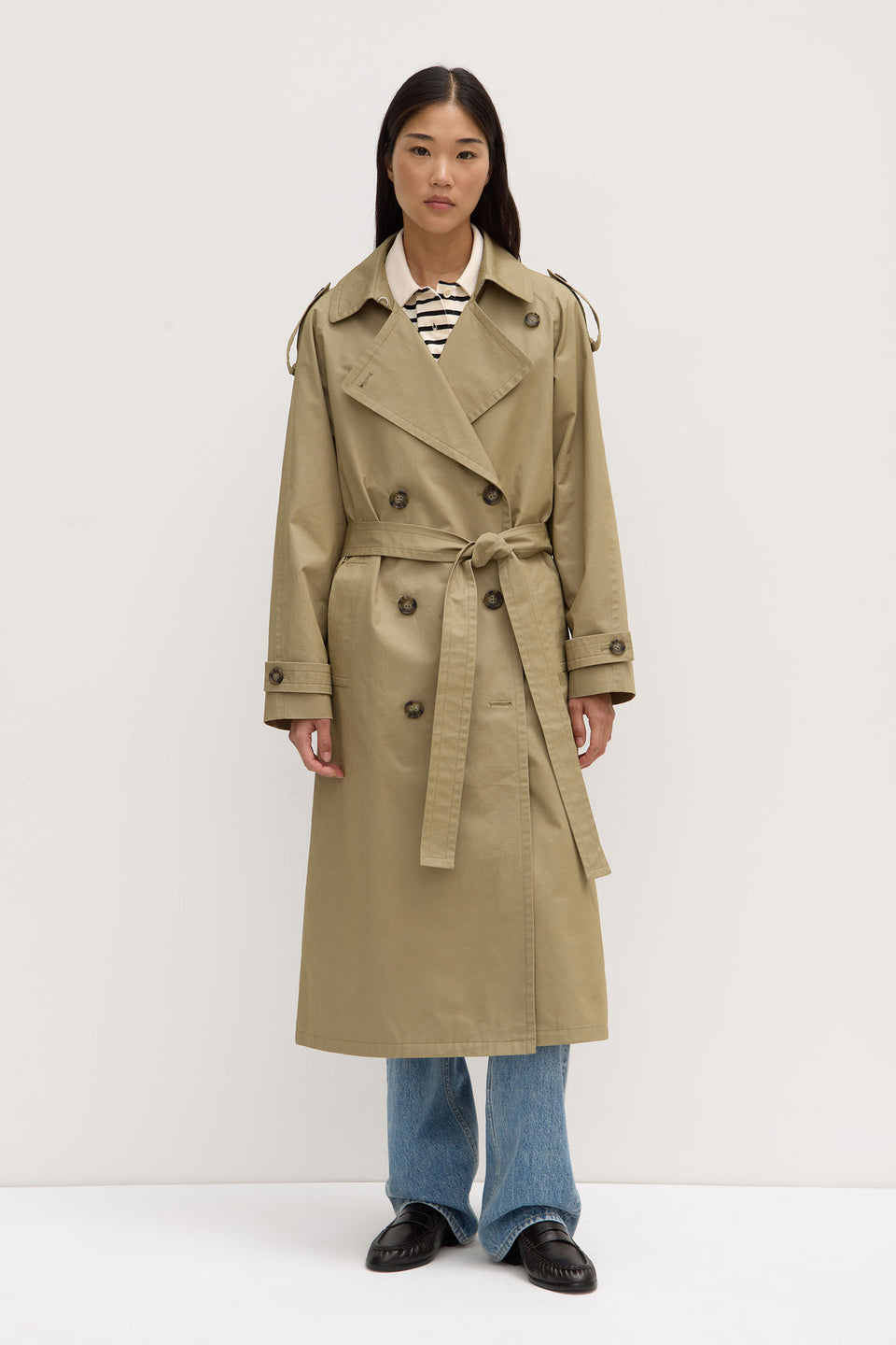 Womens Casey Signature Trench Cement | Assembly Label – Assembly Label | NZ