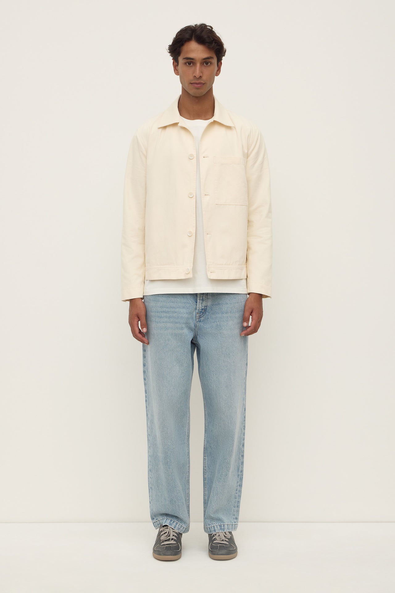 Mens Frank Canvas Jacket Cream | Assembly Label – Assembly Label | NZ