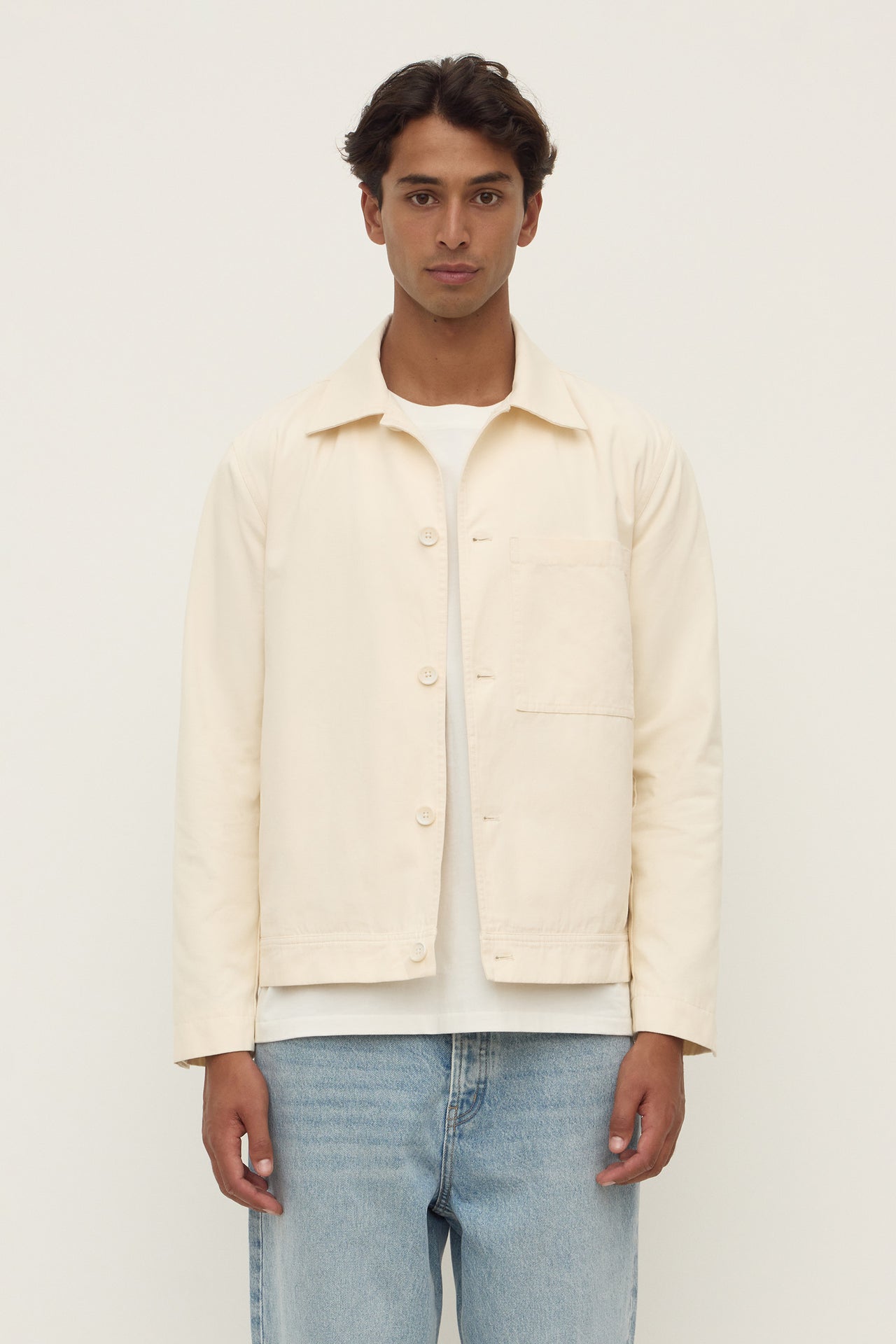 Mens Frank Canvas Jacket Cream | Assembly Label – Assembly Label | NZ