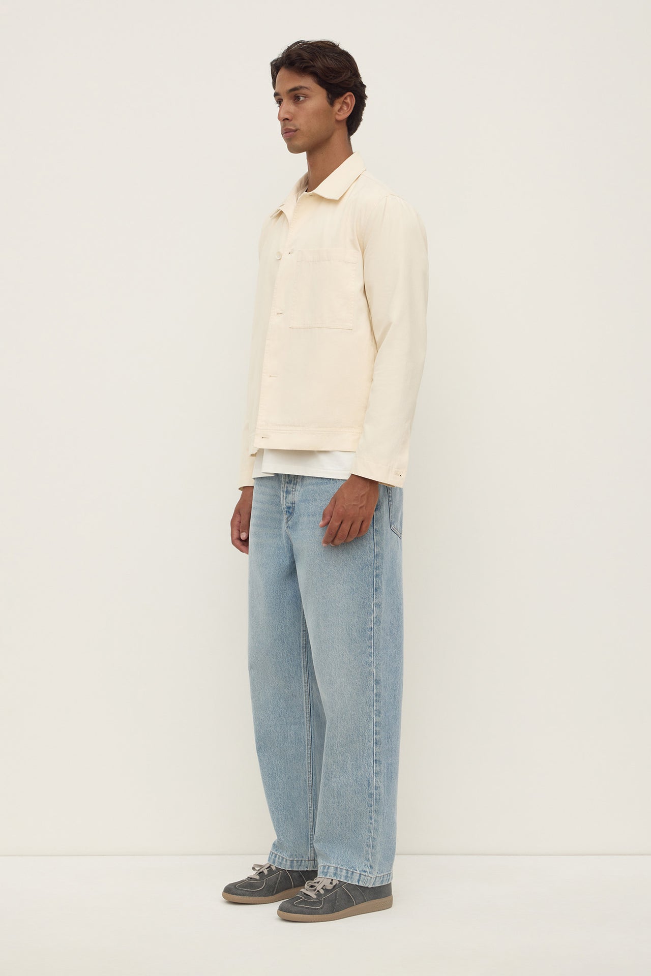 Mens Frank Canvas Jacket Cream | Assembly Label – Assembly Label | NZ