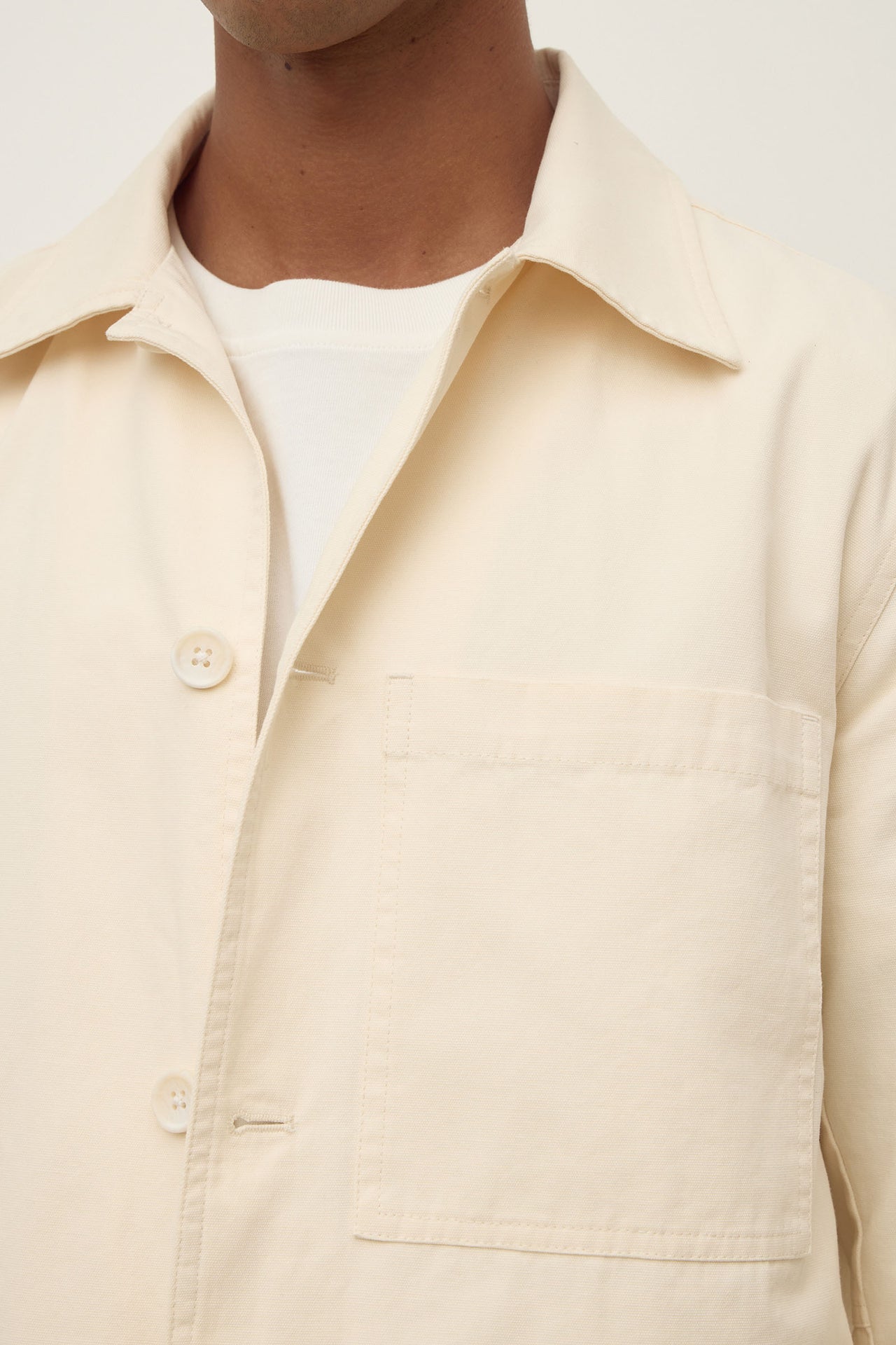 Mens Frank Canvas Jacket Cream | Assembly Label – Assembly Label | NZ