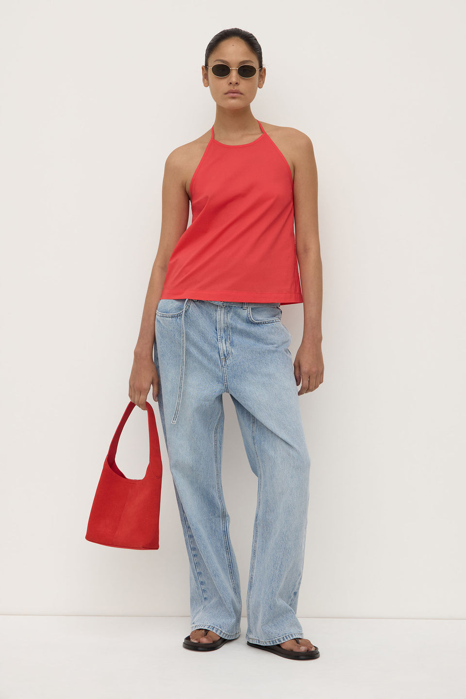 Womens Henny Top Chilli | Assembly Label – Assembly Label | NZ