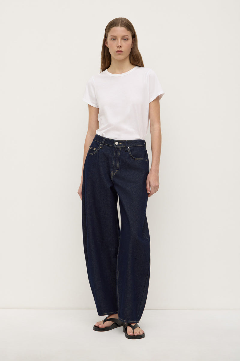 Womens High Rise Barrel Jean Rinse | Assembly Label – Assembly Label | NZ