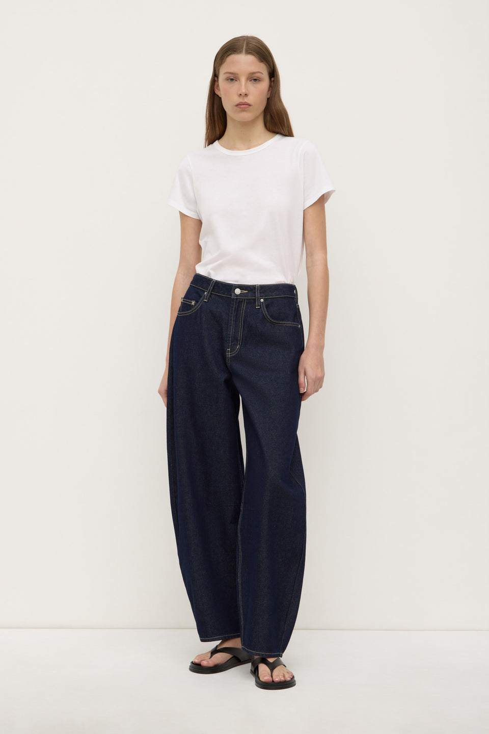 Womens High Rise Barrel Jean Rinse | Assembly Label – Assembly Label | NZ