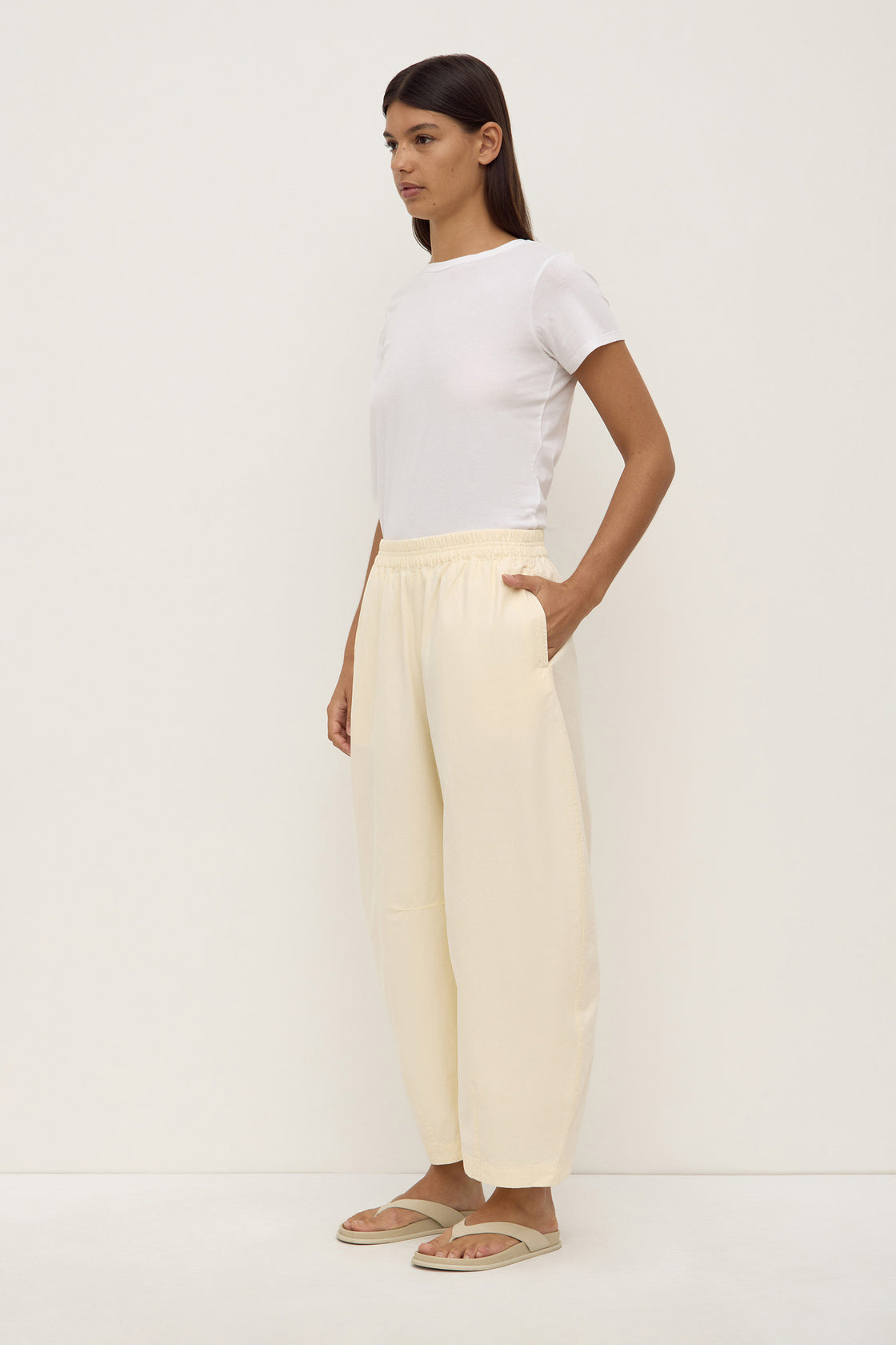 Womens Lola Barrel Pant Butter | Assembly Label – Assembly Label | NZ