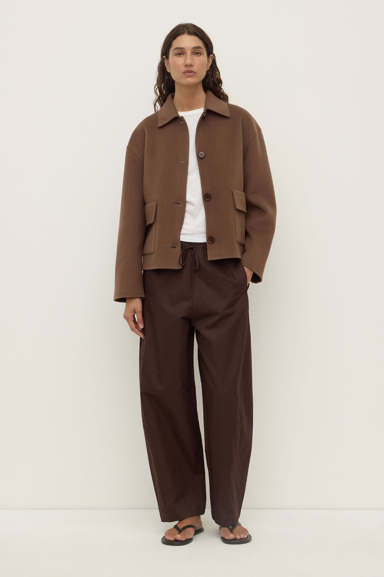 Womens Mya Wool Jacket Milk Choc | Assembly Label – Assembly Label | NZ
