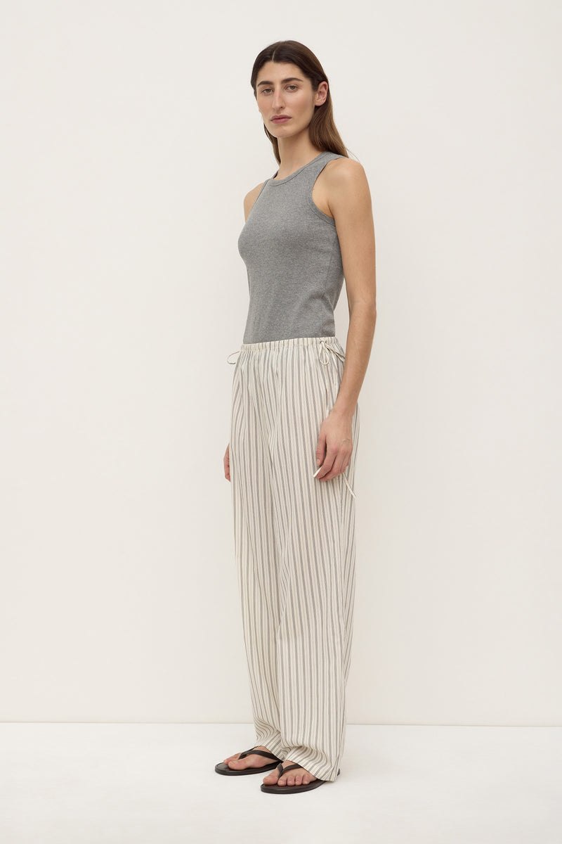 Womens Ria Stripe Pant Cream/Smoke | Assembly Label – Assembly Label | NZ