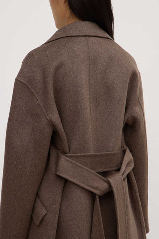 Womens Sadie Wool Coat Cocoa Marle | Assembly Label NZ – Assembly Label ...