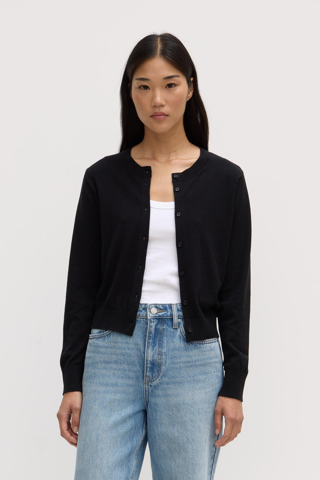 Womens Semra Cotton Cashmere Cardigan Black | Assembly Label NZ ...
