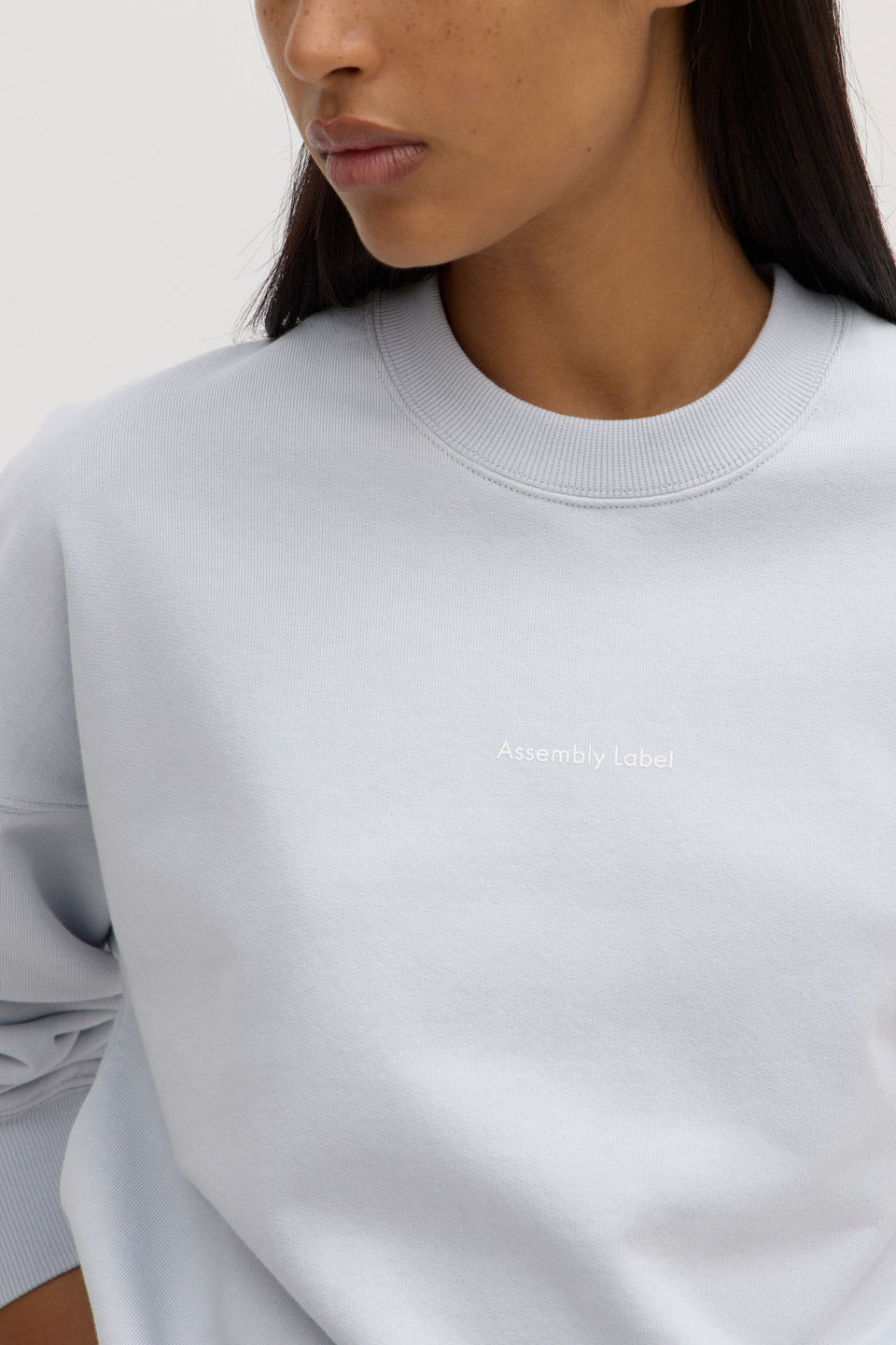 Womens Atelier Logo Fleece Blue Haze | Assembly Label – Assembly Label | NZ