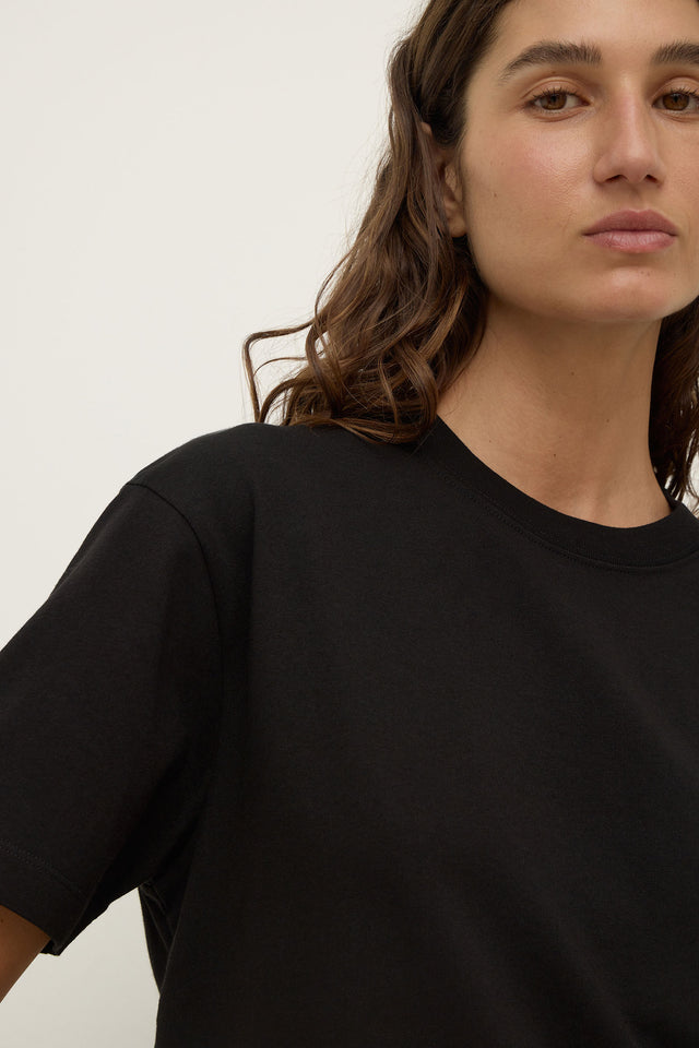 Womens Organic Base Tee Black | Assembly Label NZ – Assembly Label | NZ