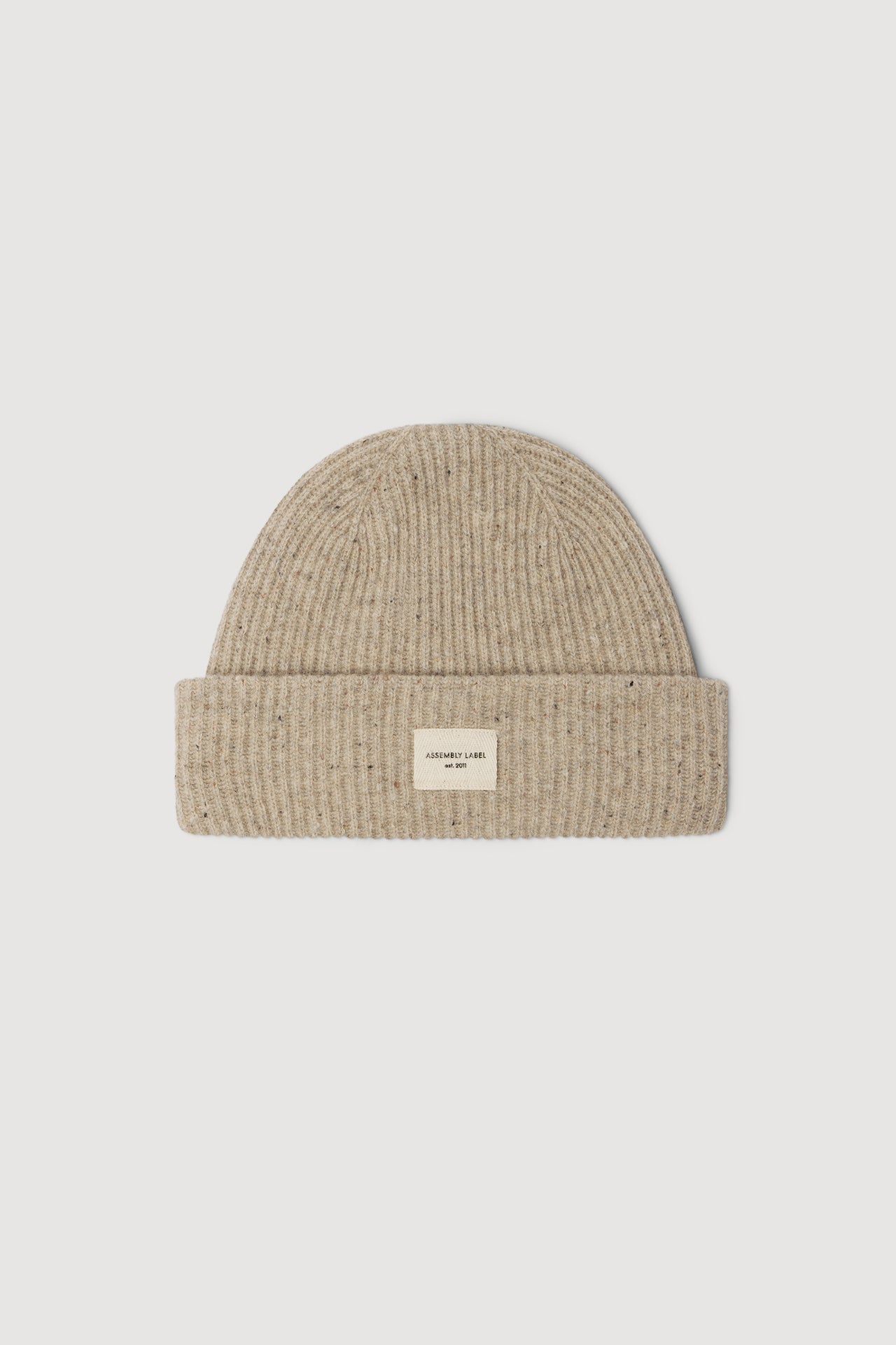 Wool Rib Beanie Stone Marle | Assembly Label NZ – Assembly Label | NZ