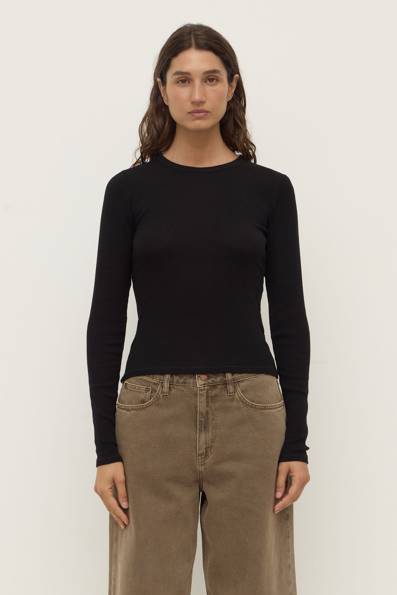 Womens Zali Long Sleeve Tee Black | Assembly Label – Assembly Label | NZ