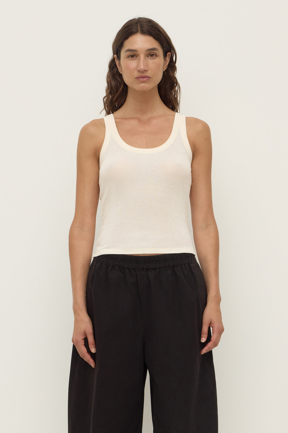 Womens Zali Tank Cream | Assembly Label – Assembly Label | NZ
