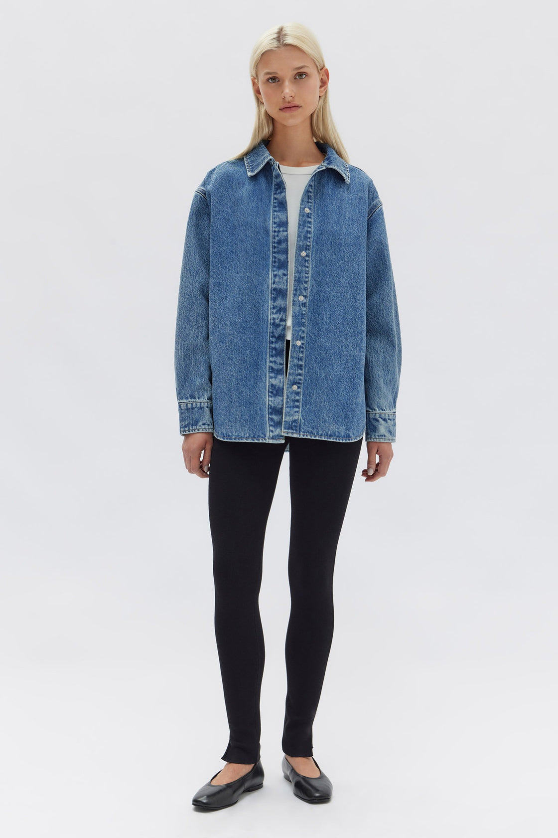 Womens Rylee Denim Overshirt Dark Stone | Assembly Label NZ – Assembly ...